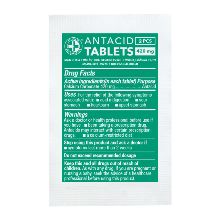 Refill - Antacid Tablets [20 pcs] - First Aid Plus More
