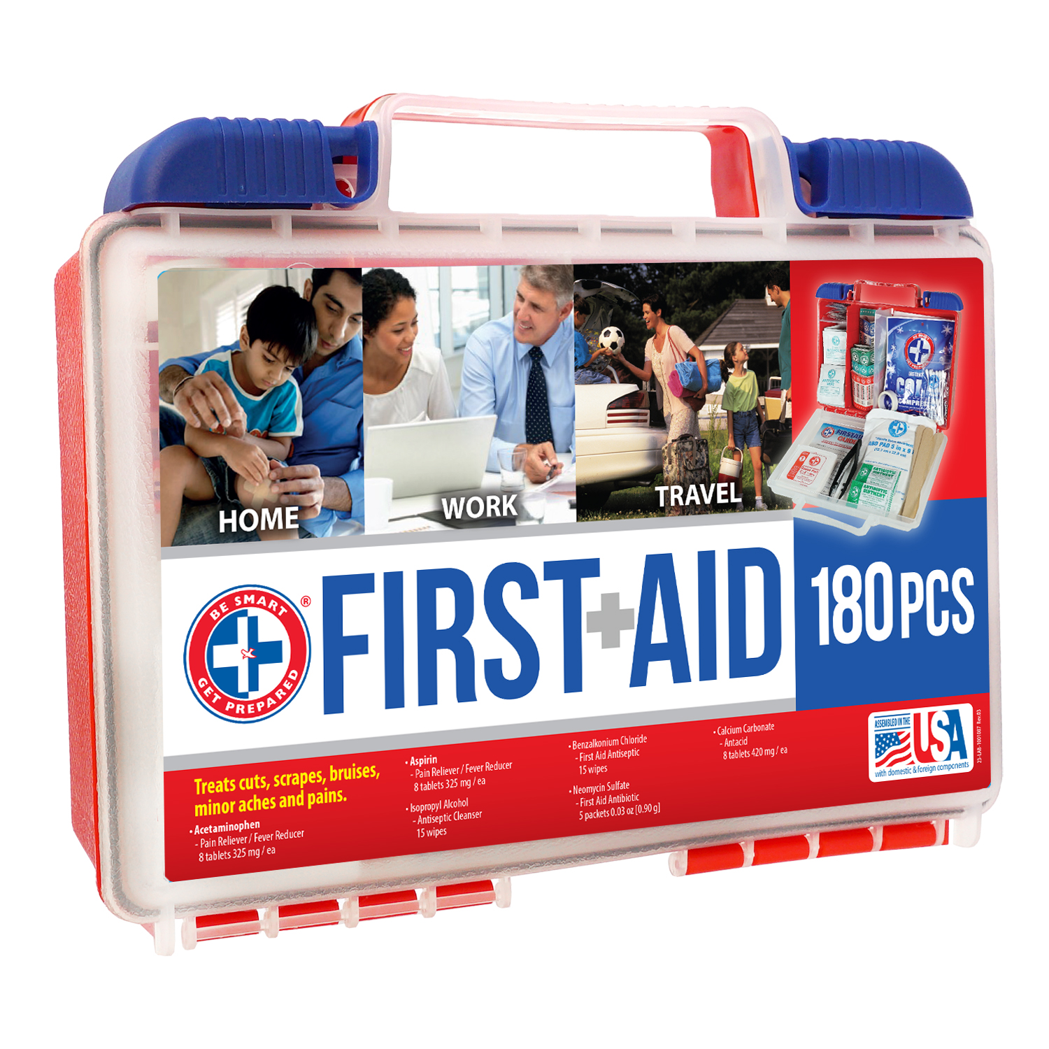 First Aid Kit - 180 pcs - First Aid Plus More