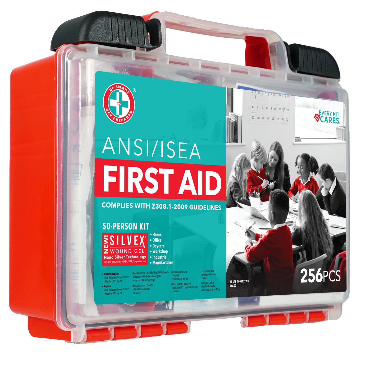 OSHA ANSI/ISEA First Aid Kit - 256 pcs - First Aid Plus More