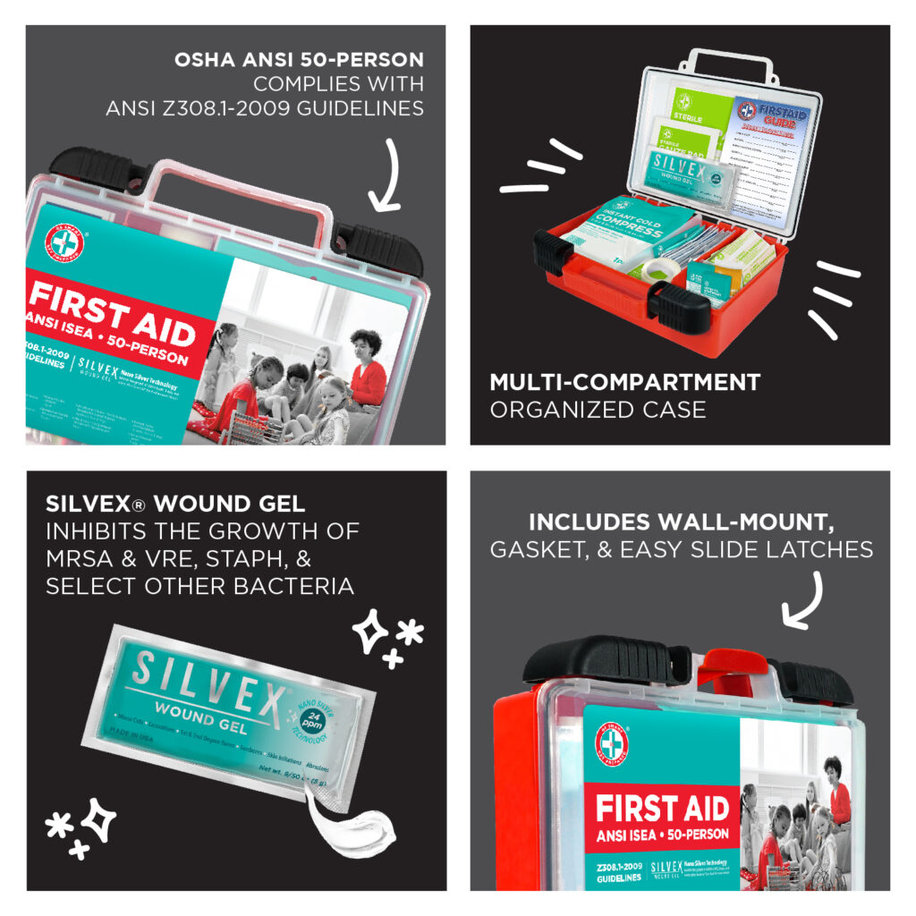 OSHA ANSI/ISEA First Aid Kit - 256 pcs - First Aid Plus More