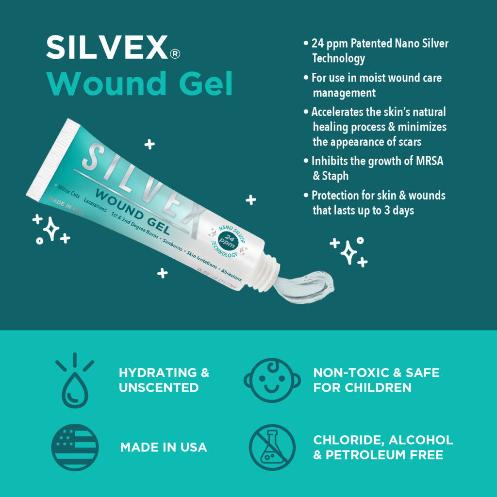 SILVEX® Wound Gel - 0.5 oz - First Aid Plus More