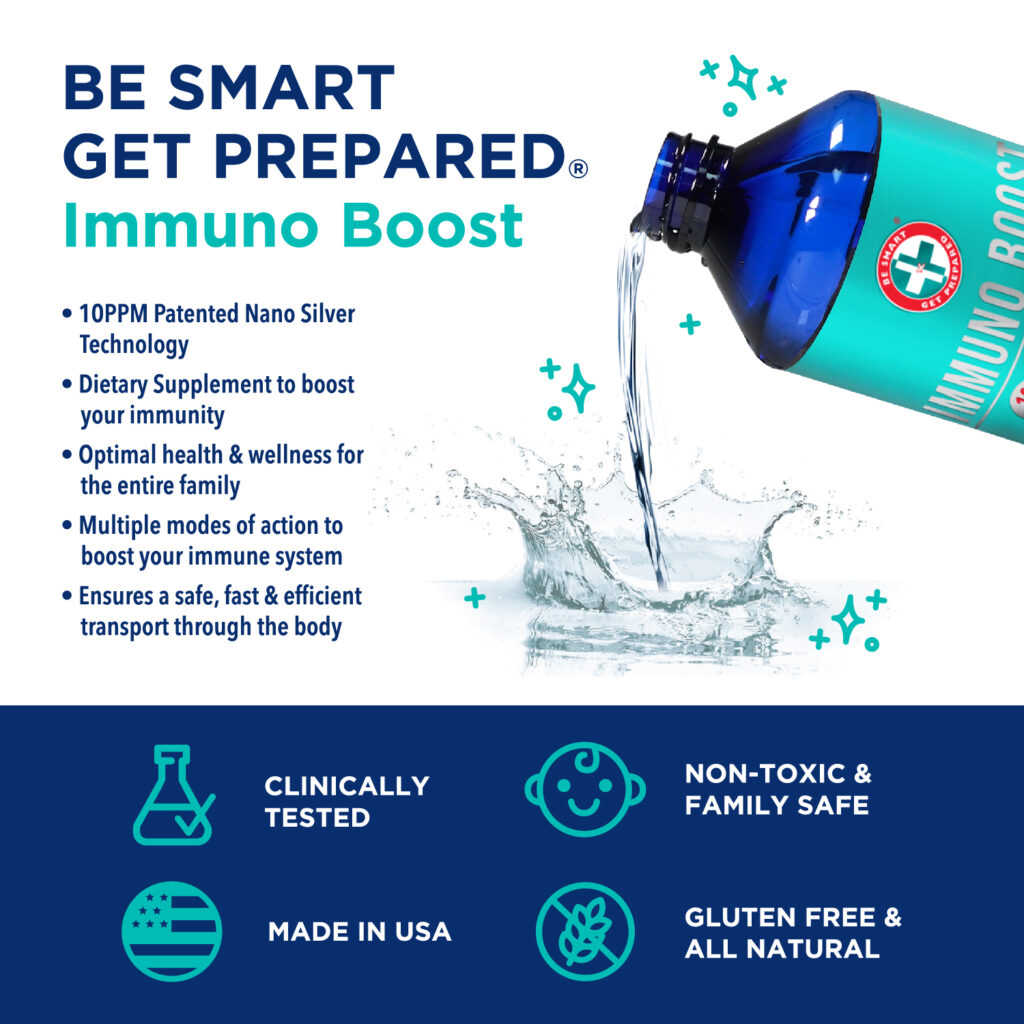 Nano Silver Immuno Boost (16 fl oz) - First Aid Plus More