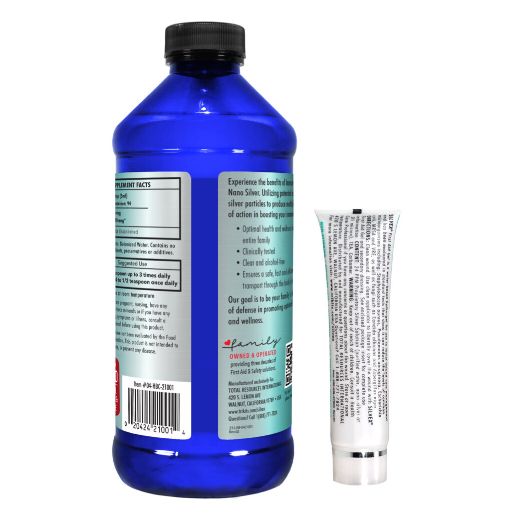 Nano Silver Combo 2-in-1 (Immuno Boost & SILVEX Wound Gel) - First Aid ...