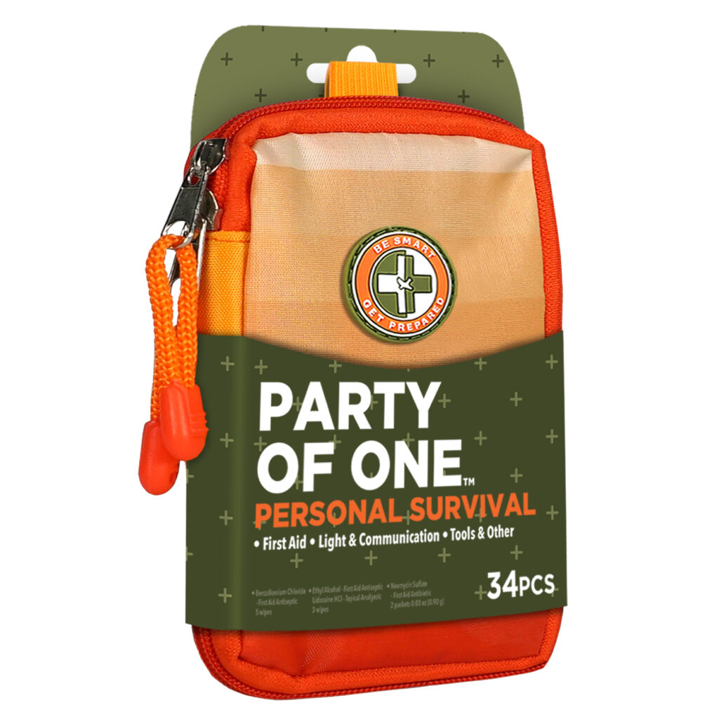 Party of One Personal Survival Kit - 34 pcs - First Aid Plus More