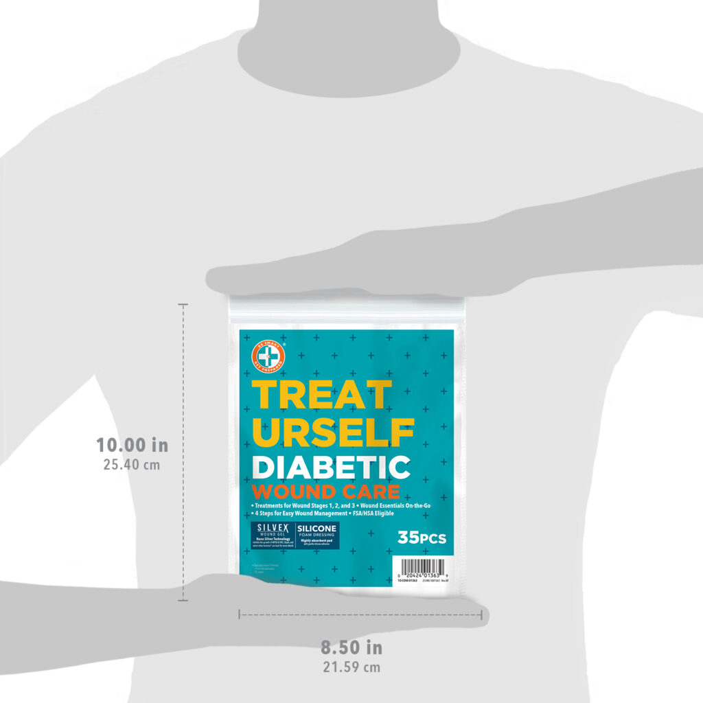 Treat Urself Diabetic Wound Care First Aid Kit - 35 pcs - First Aid ...