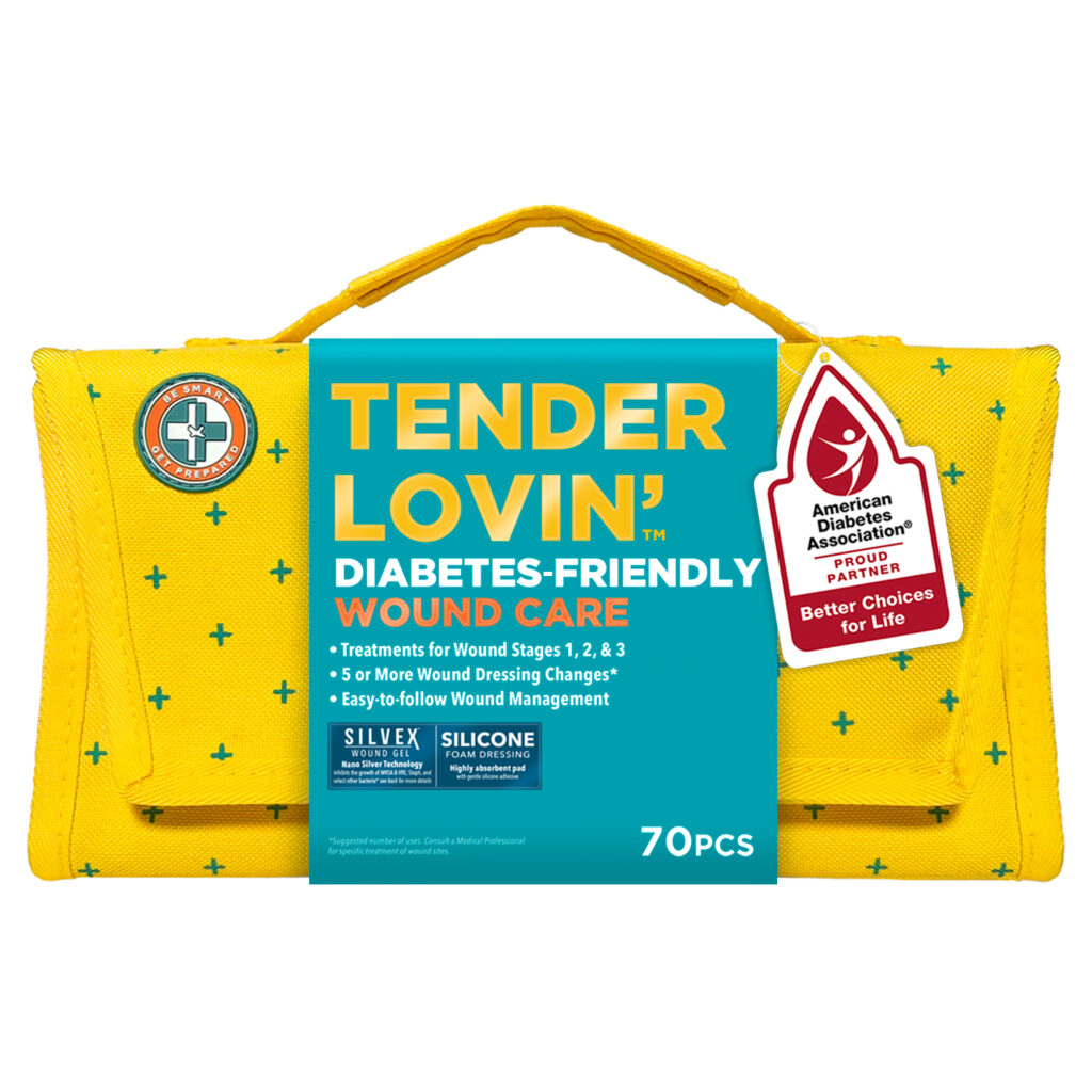 Tender Lovin’ Diabetes-Friendly Wound Care First Aid Kit - 70 Pieces ...